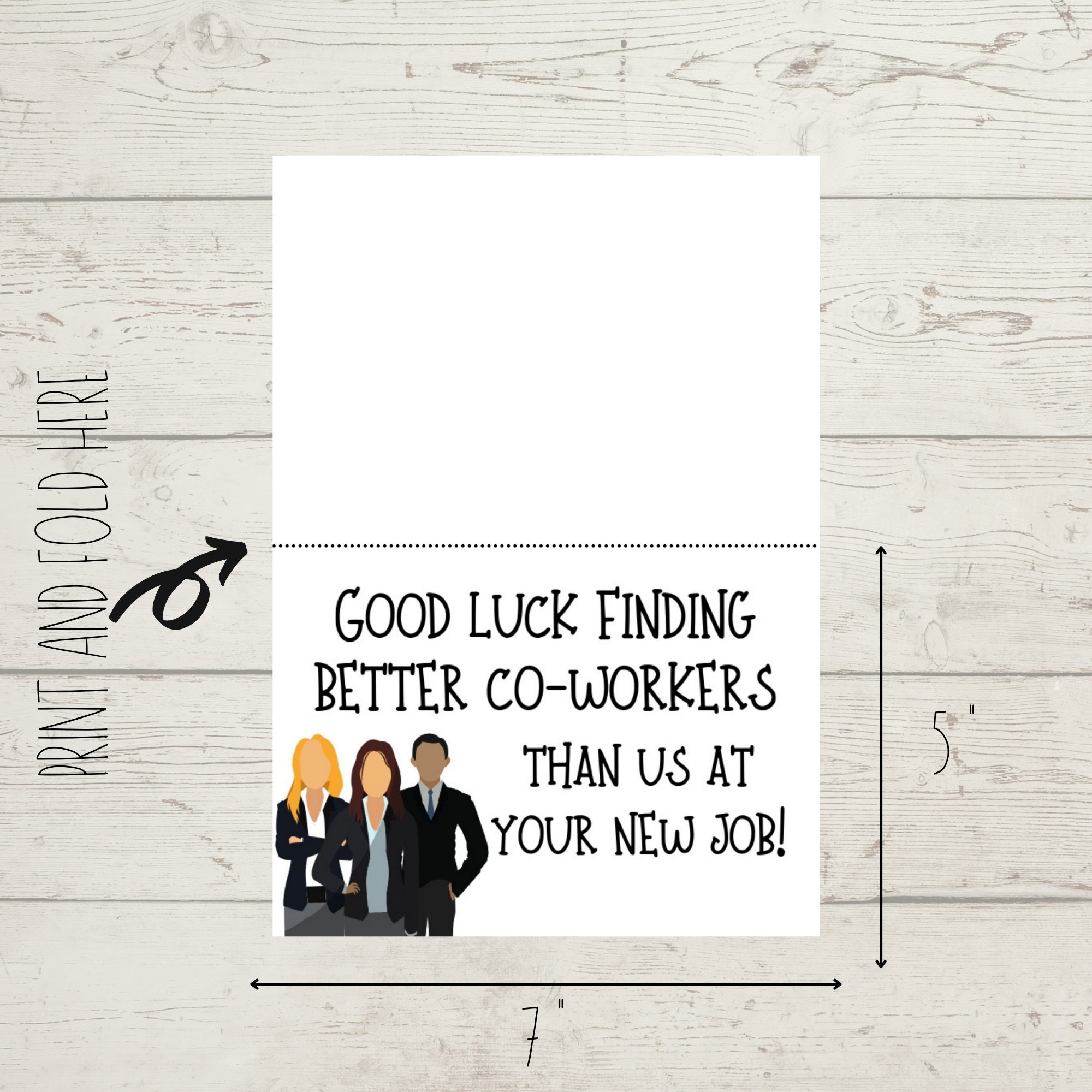 Printable Card, Office Card, Digital Download - Etsy