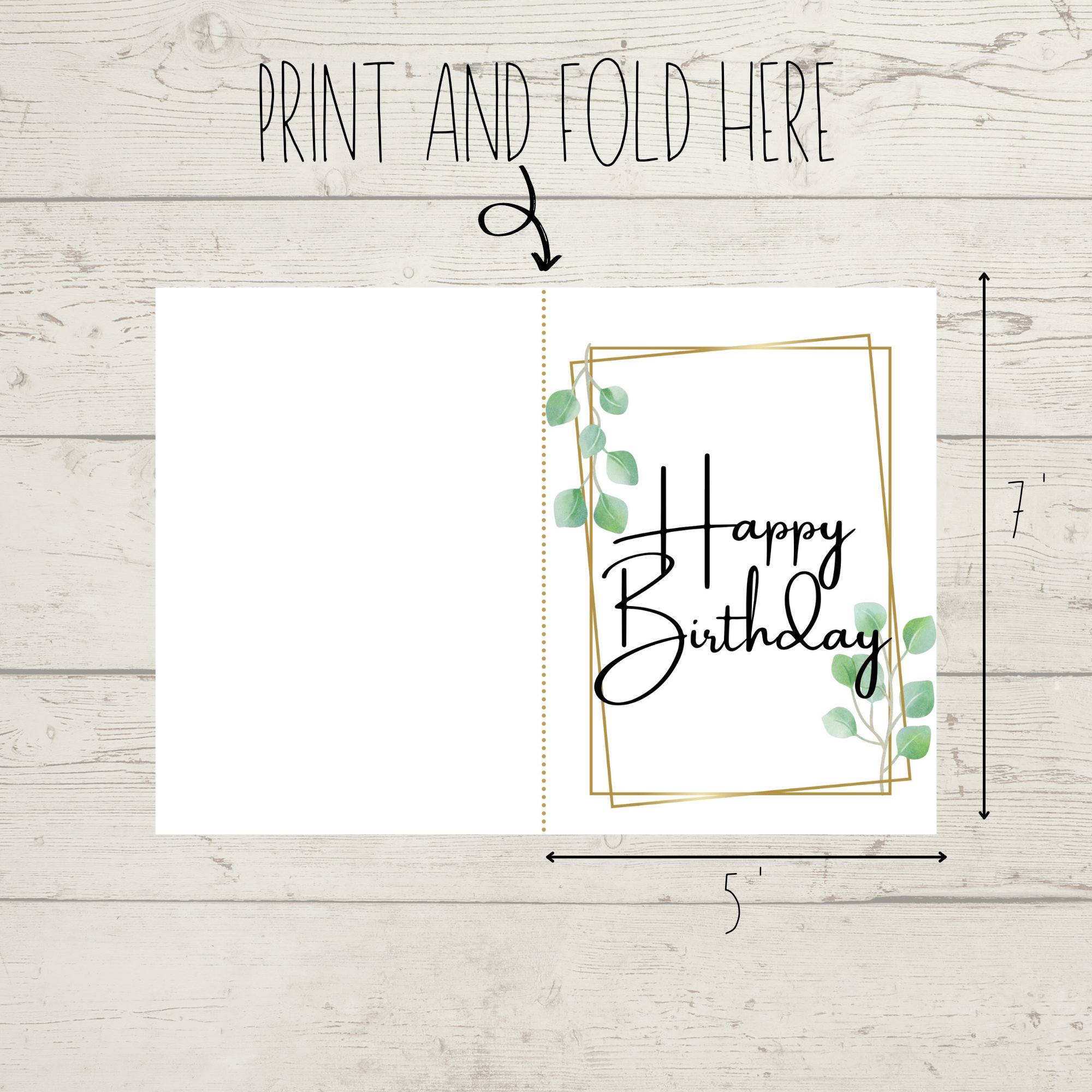 Printable Birthday Card, Digital Birthday Card - Etsy
