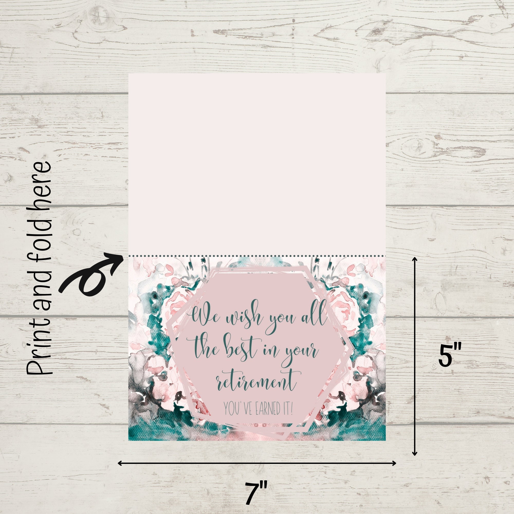 Printable Retirement Card, Digital Download, Printable Card, Retirement ...