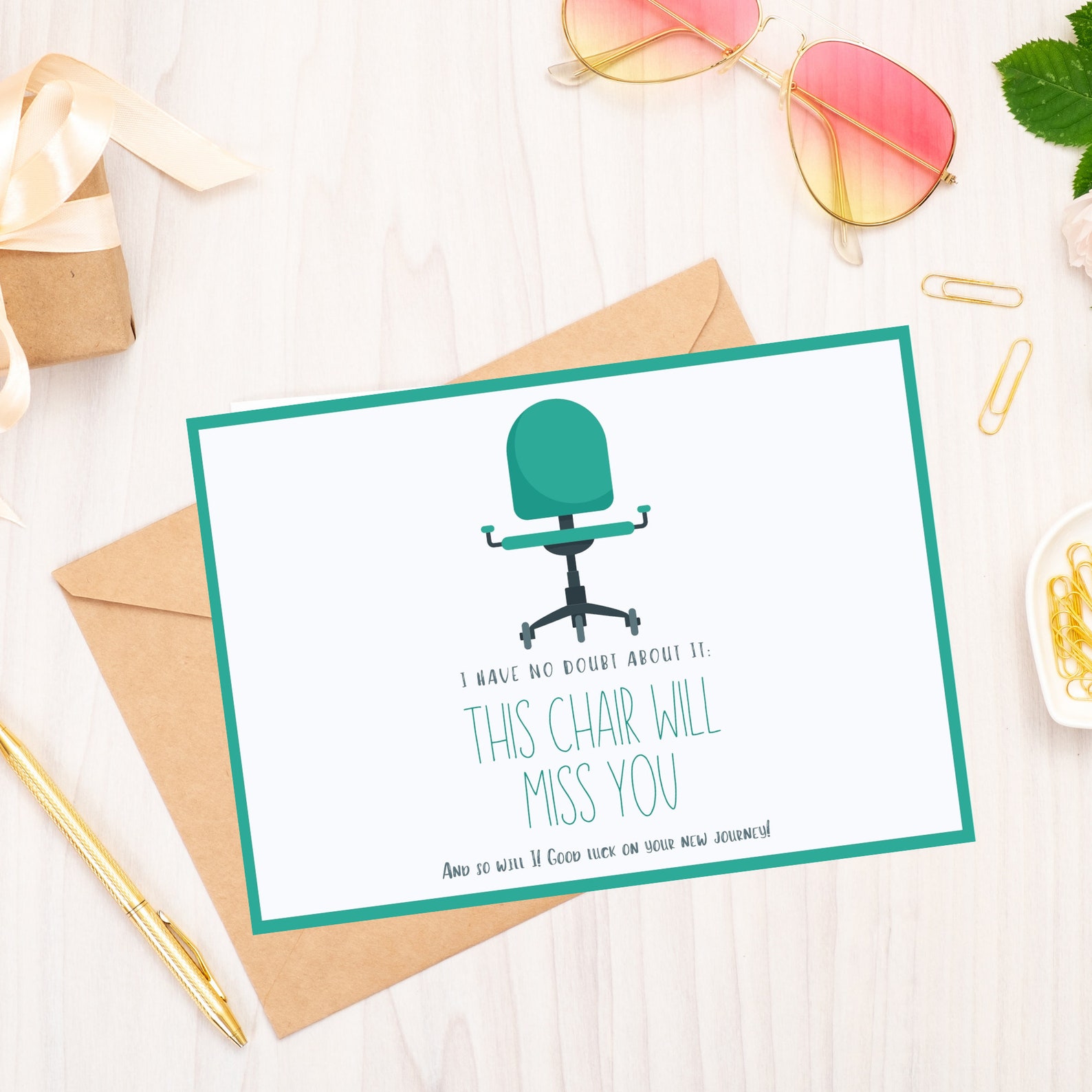 Printable Farewell Card, Digital Download, Printable Card for Co-worker ...