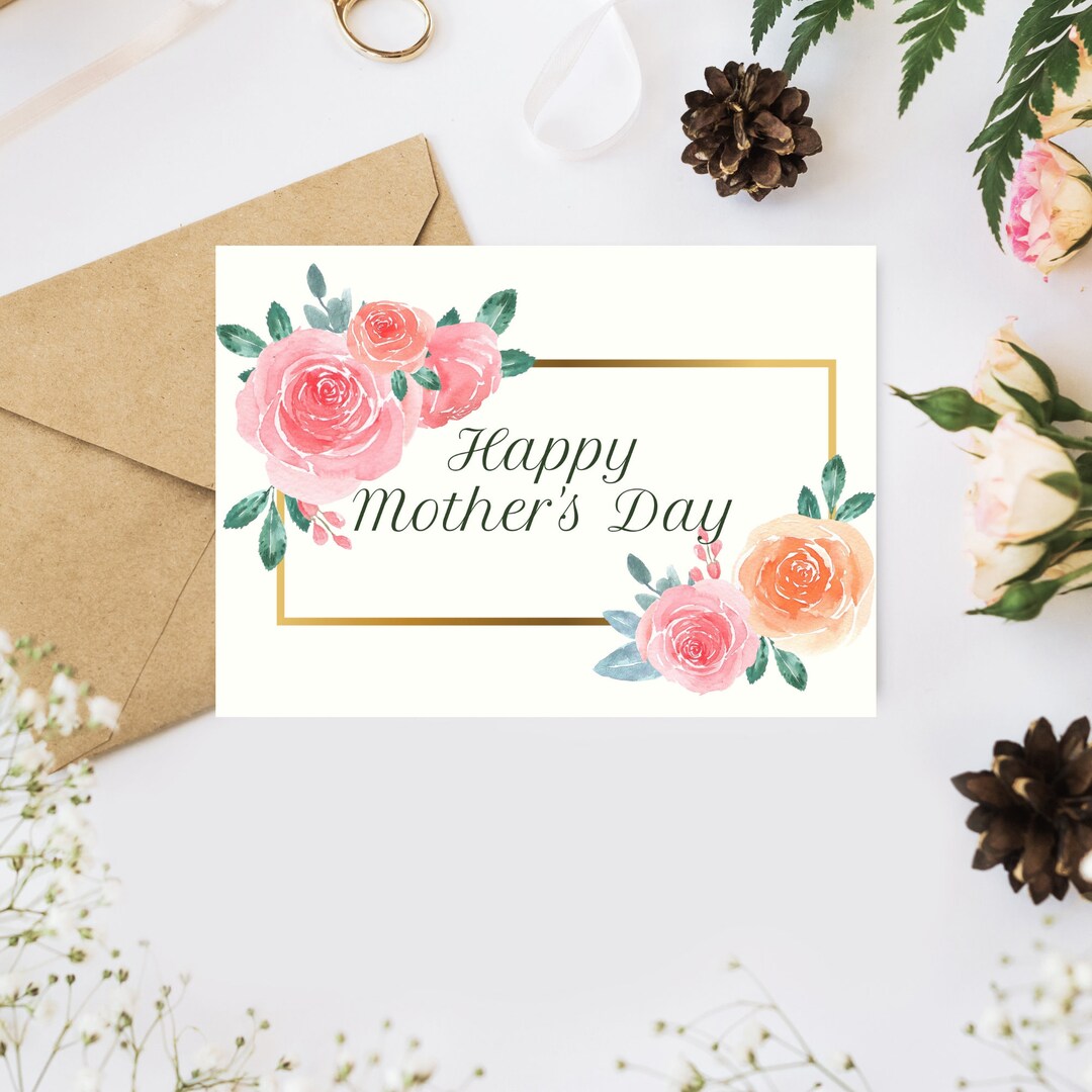 Digital Mother's Day Card, Printable Card, Printable Mother's Day Card ...