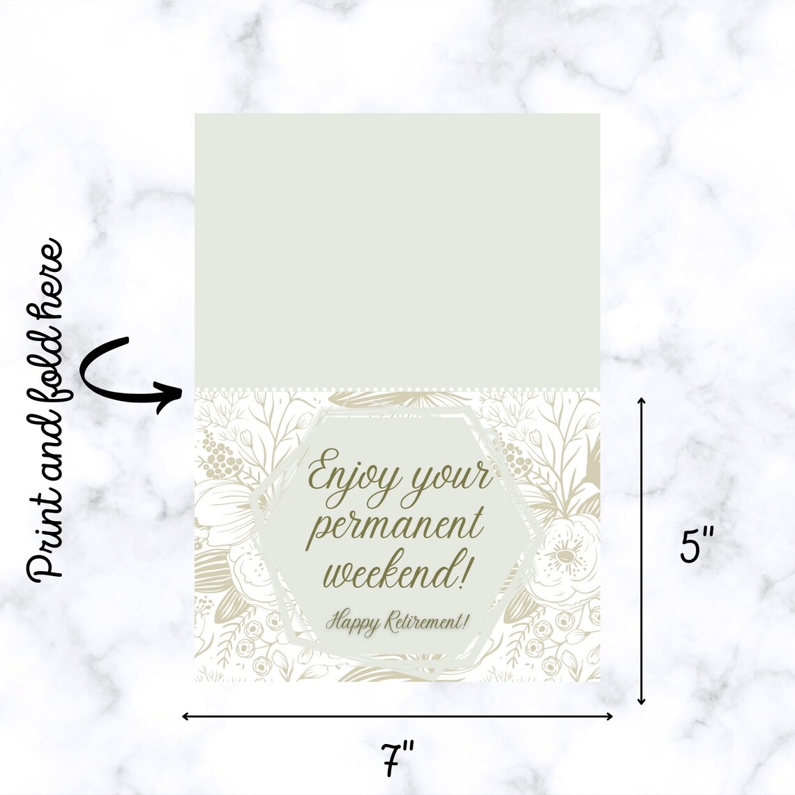 Printable Retirement Card, Digital Retirement Card, Digital Download ...