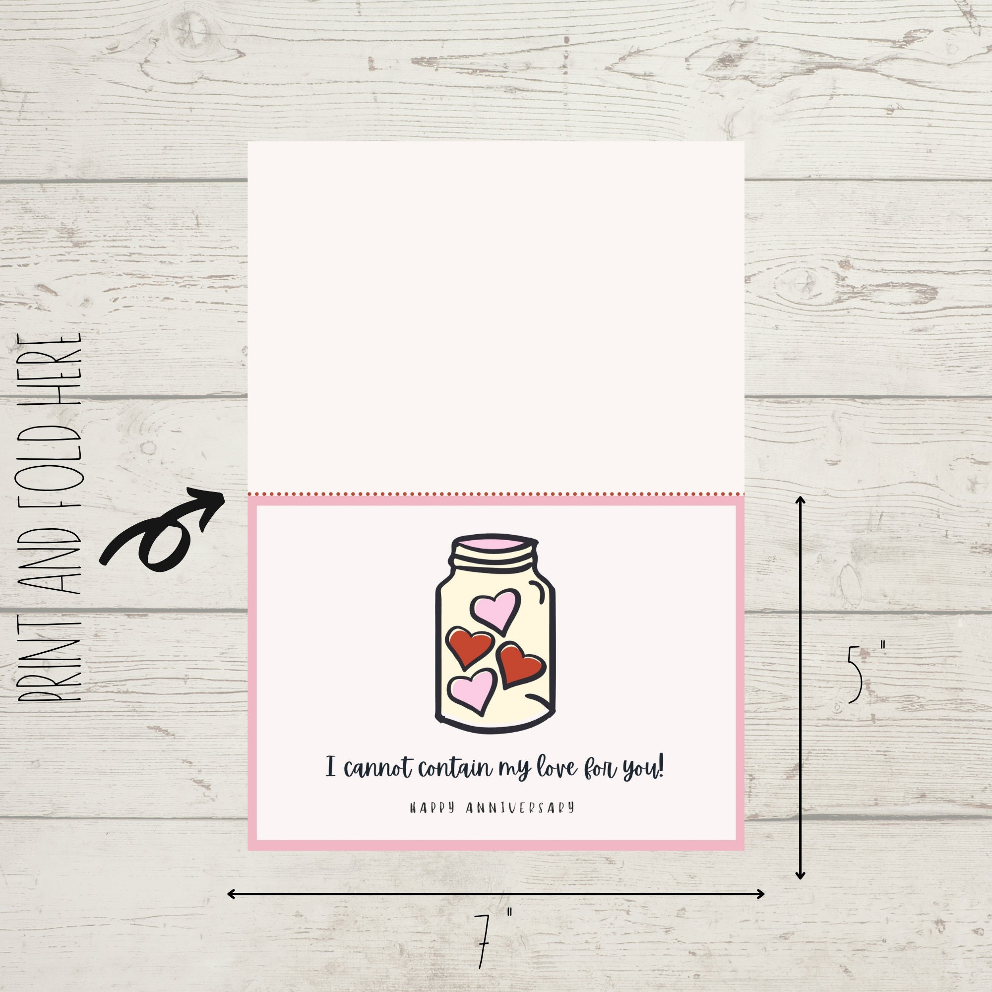Anniversary Card, Printable Anniversary Card, Digital Download, Digital ...