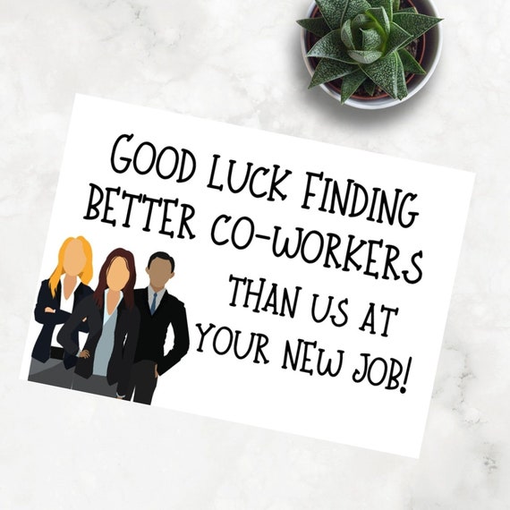 Printable Card Office Card Digital Download | Etsy