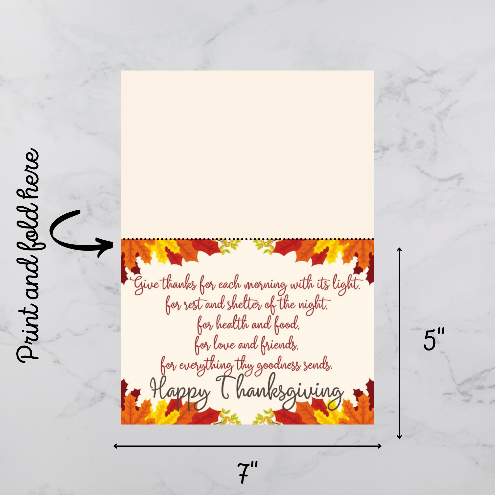 Thanksgiving Card, Digital Download, Printable Card - Etsy