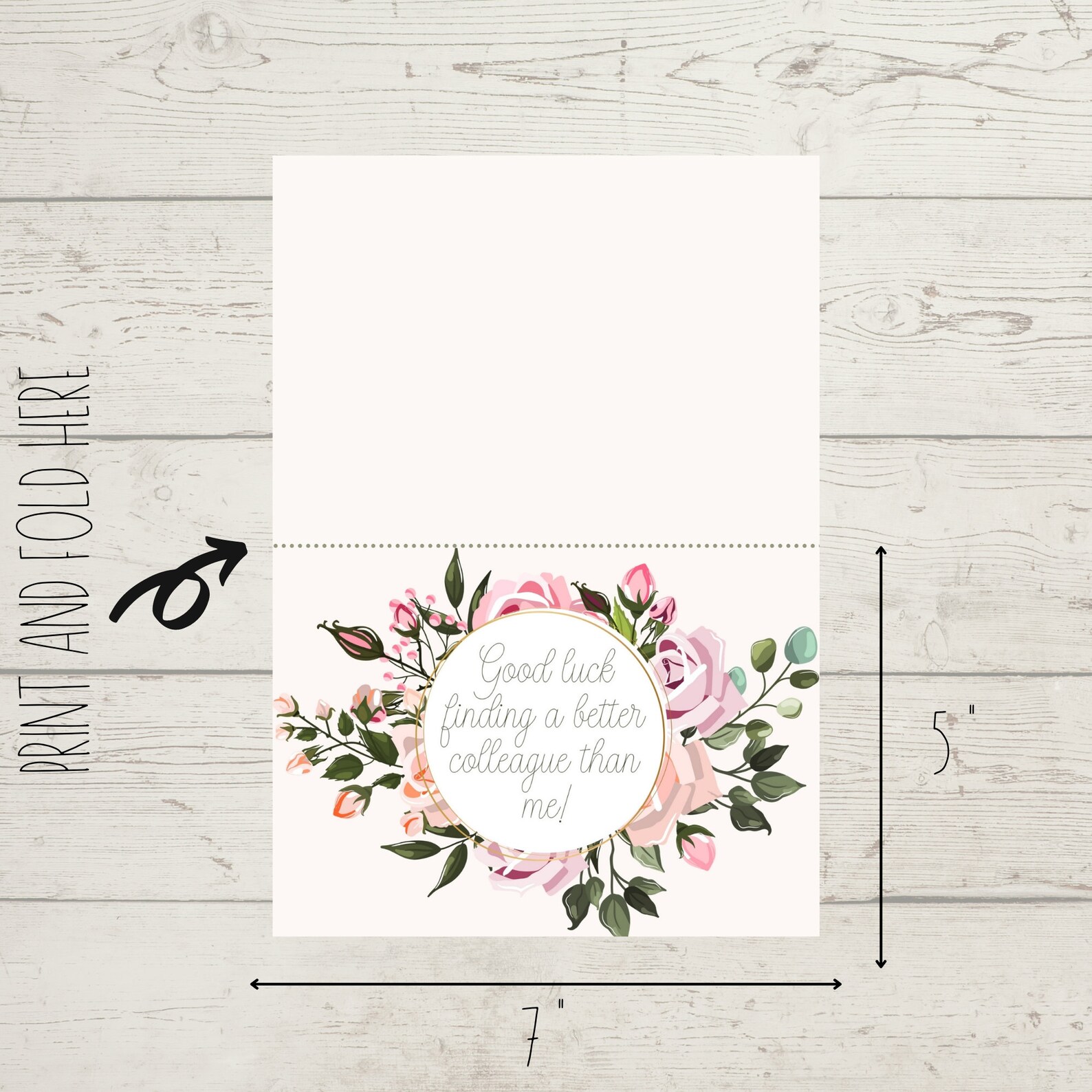 Printable Card for Co-worker, Digital Download, Printable Card - Etsy