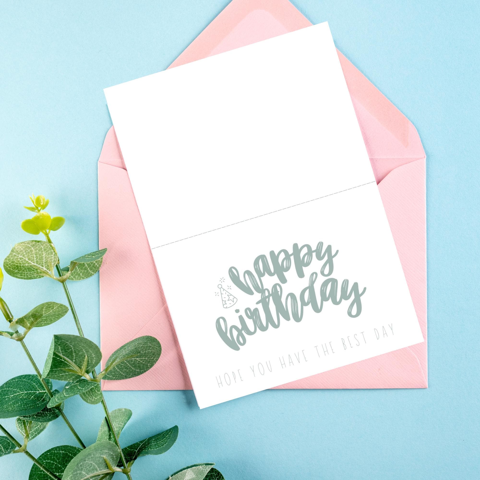 Simple Birthday Card, Printable Birthday Card, Digital Birthday Card - Etsy