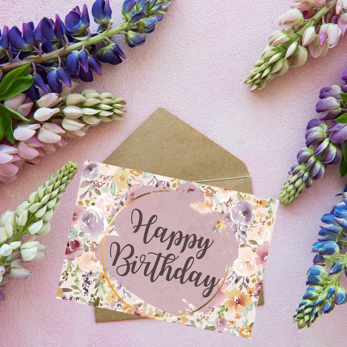 Printable Birthday Card, Digital Birthday Card, Digital Download ...