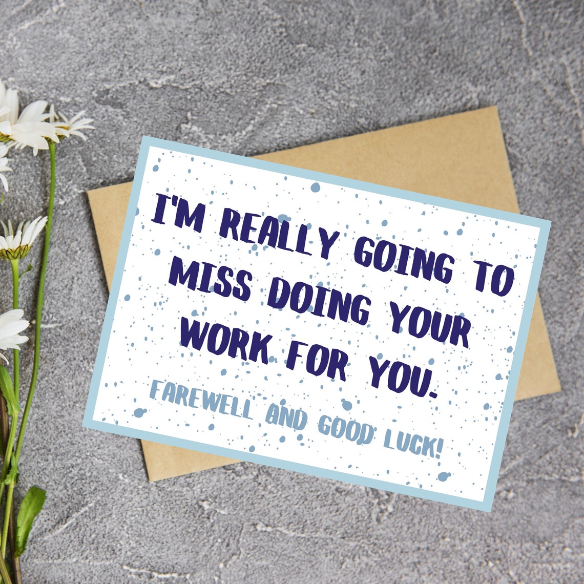 Farewell Card, Digital Download, Printable Card, Digital Card for Co ...