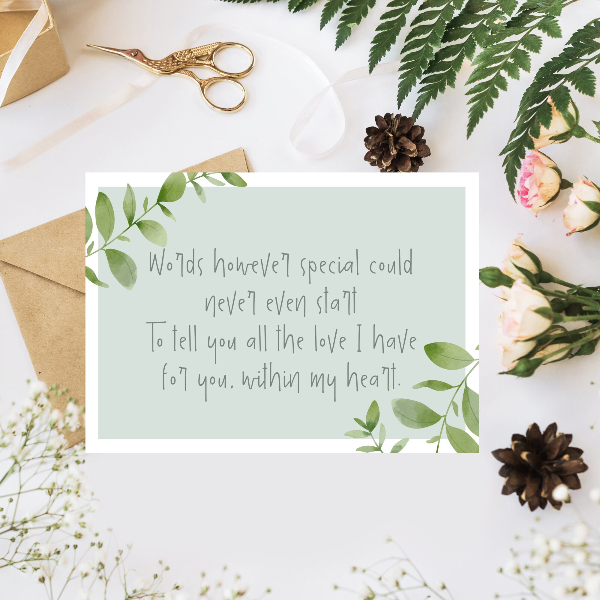 Printable Card, Digital Card, Love Card - Etsy