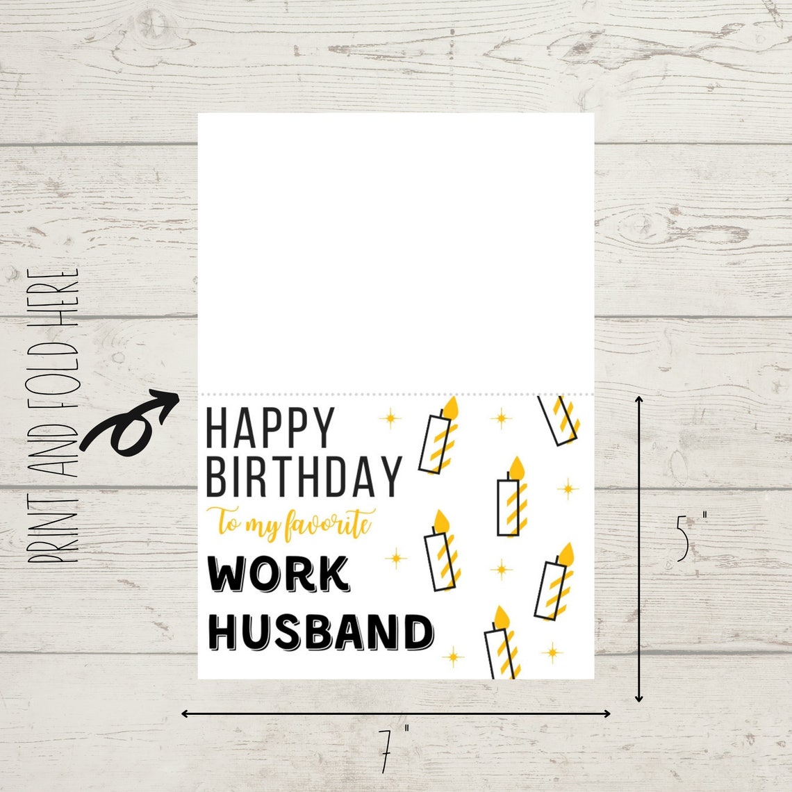 Birthday Card for Co-worker, Printable Card, Digital Download - Etsy UK