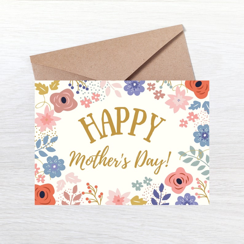 Digital Mother's Day Card, Printable Mother's Day Card, Digital ...