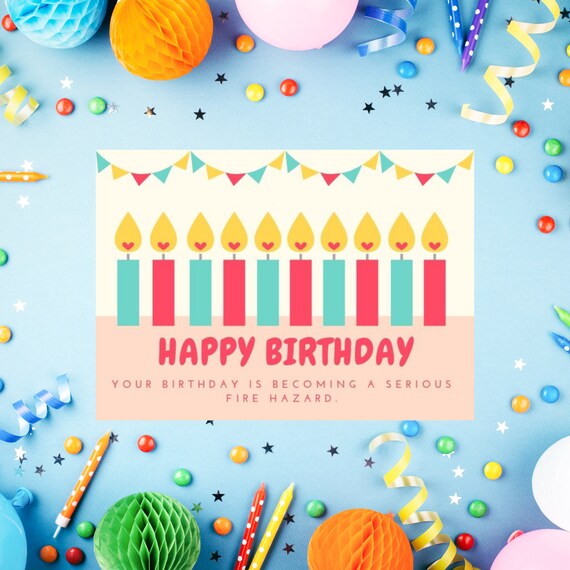 Digital Birthday Card Printable Card Digital Download | Etsy