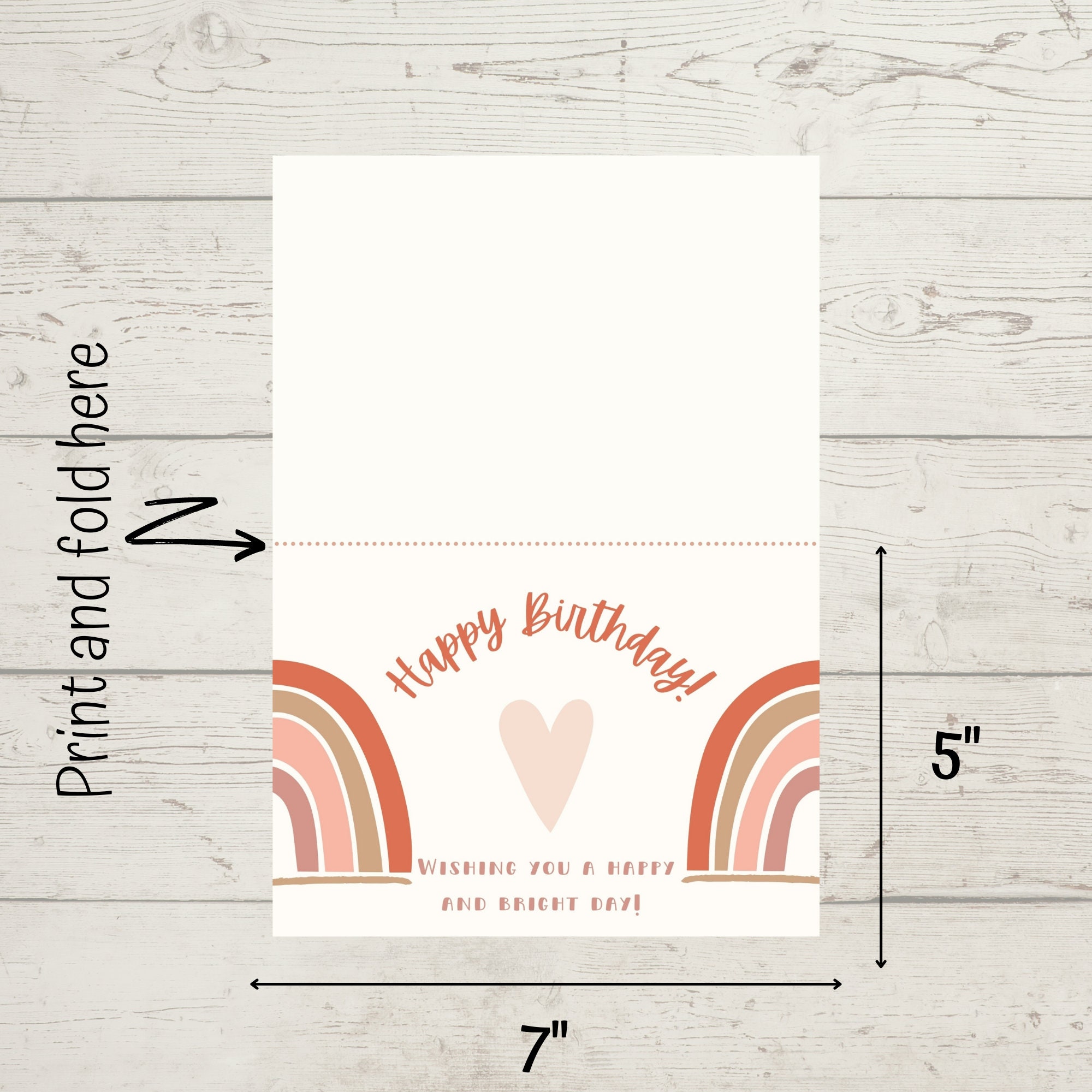 Printable Birthday Card Digital Download Digital Print - Etsy