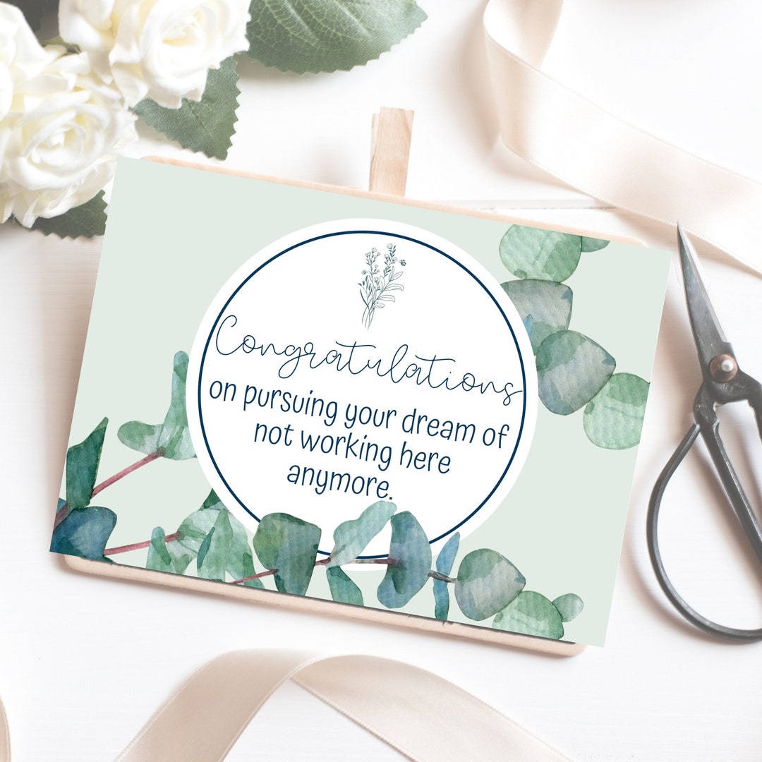 Printable Card for Co-worker, Printable Card, Digital Download, Office ...