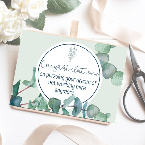 Printable Card for Co-worker Printable Card Digital | Etsy