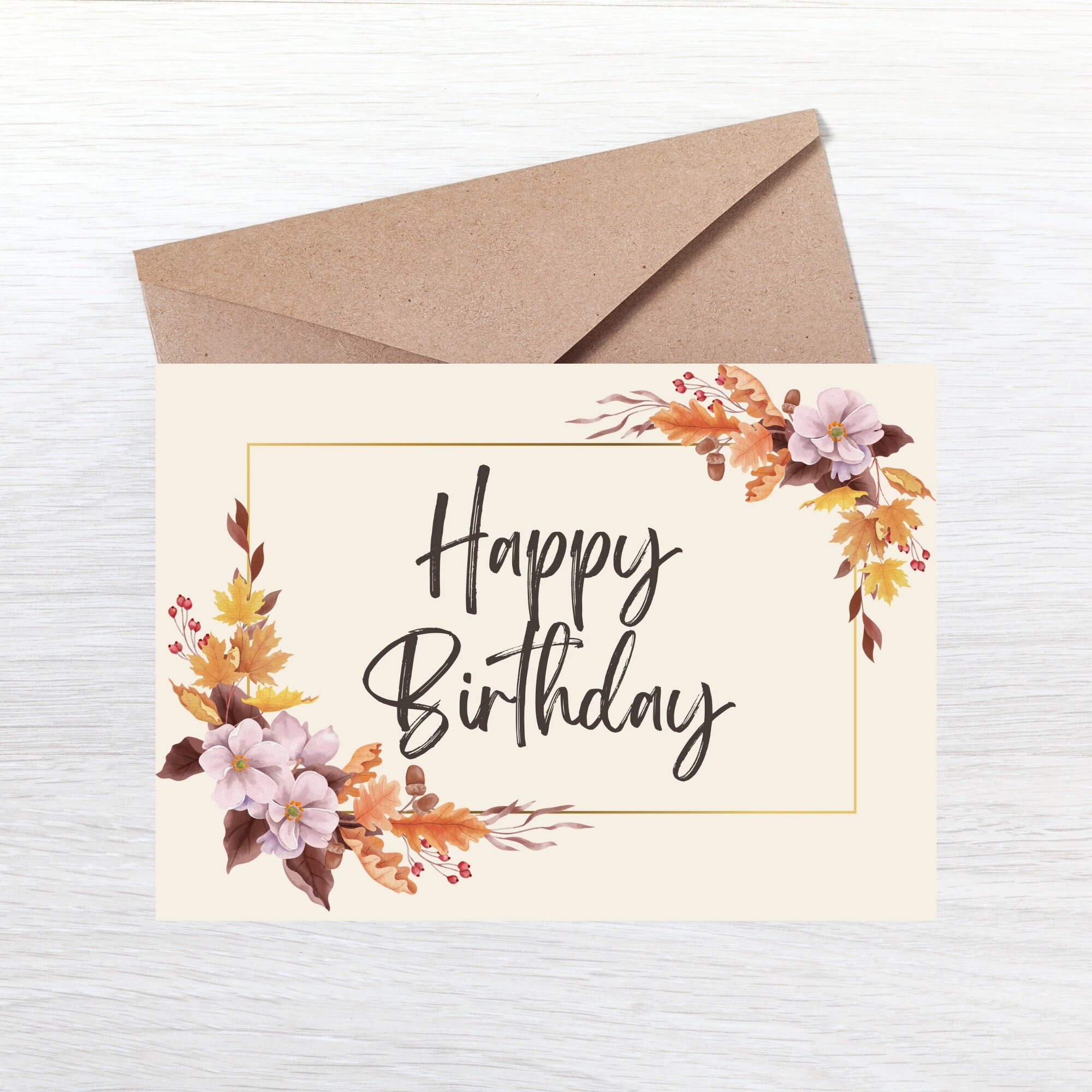 Printable Birthday Card, Digital Birthday Card, Digital Download - Etsy