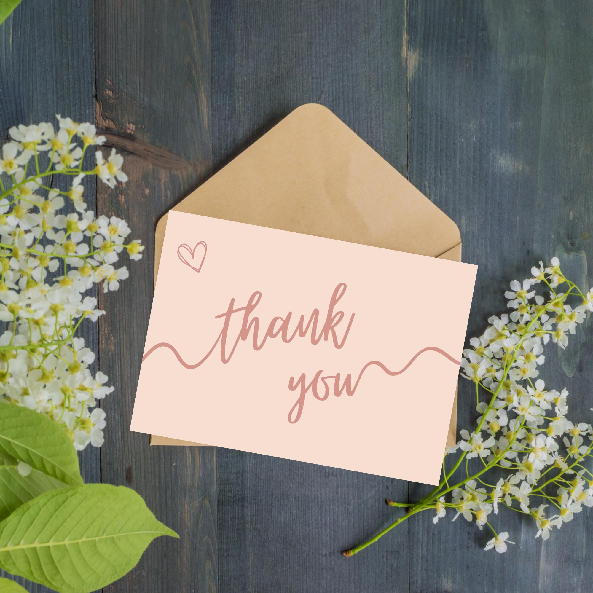 Thank You Card, Digital Card, Printable Card - Etsy