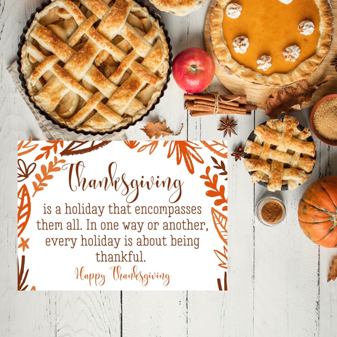 Thanksgiving Card, Digital Download, Printable Card - Etsy