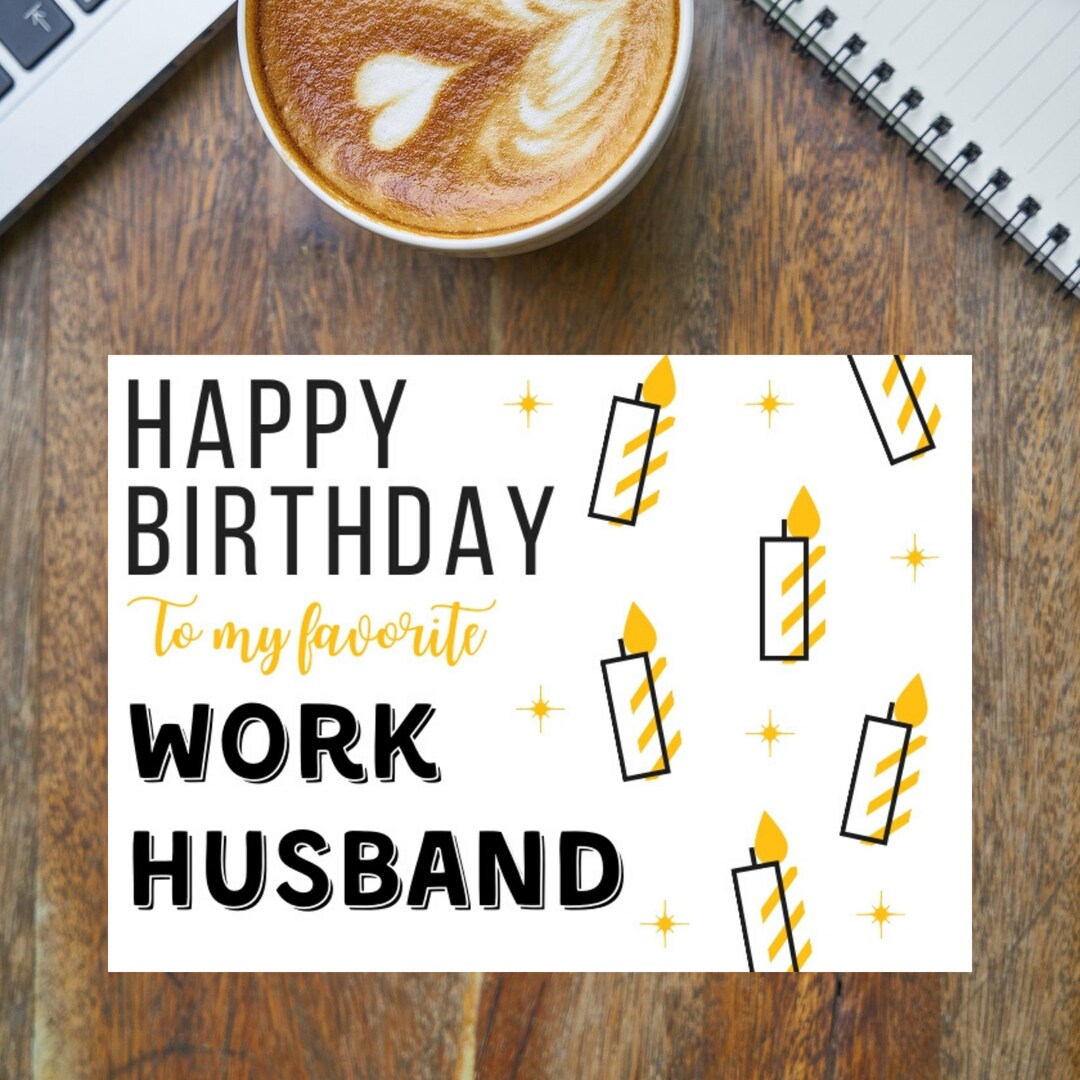 Birthday Card for Co-worker, Printable Card, Digital Download - Etsy UK