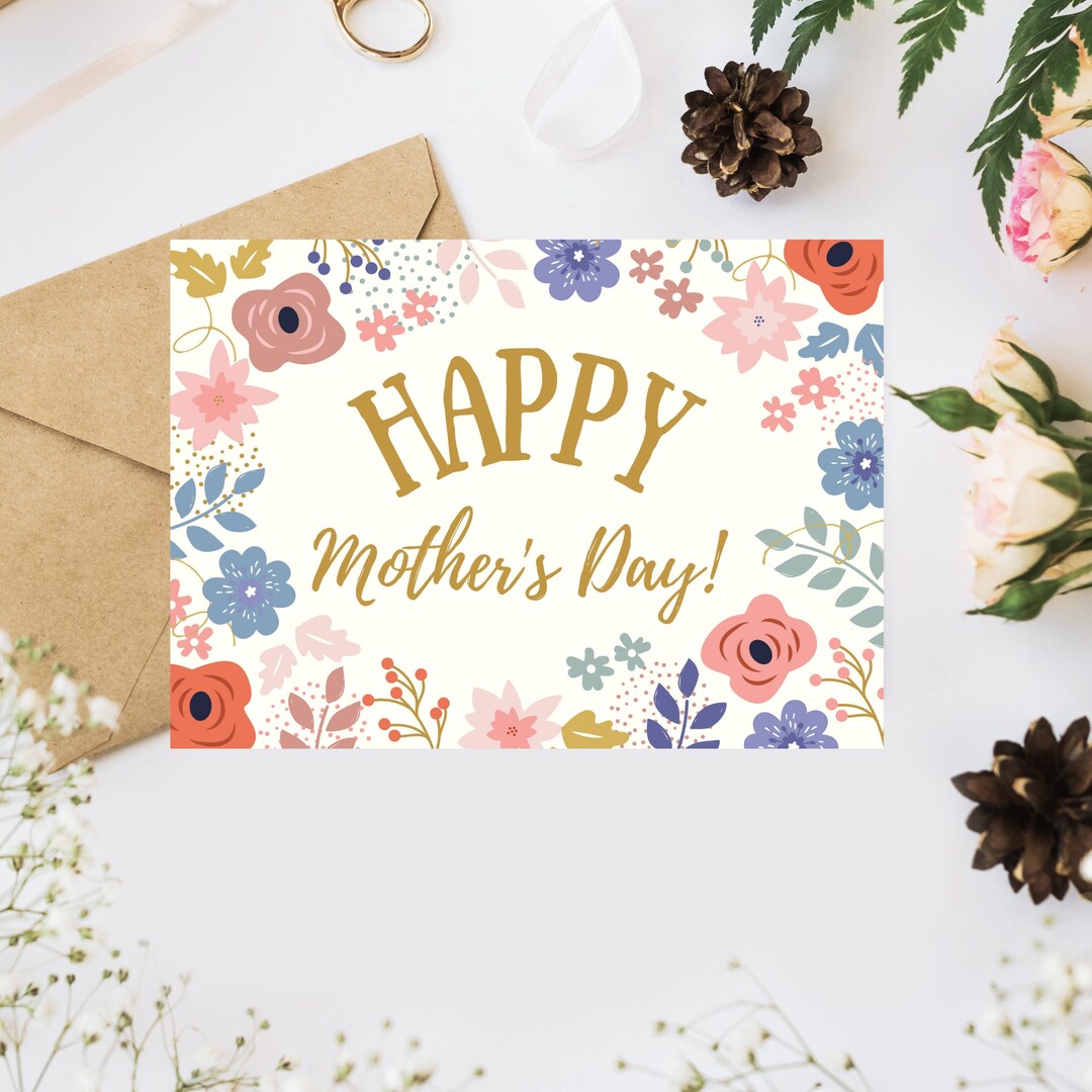 Digital Mother's Day Card, Printable Mother's Day Card, Digital ...