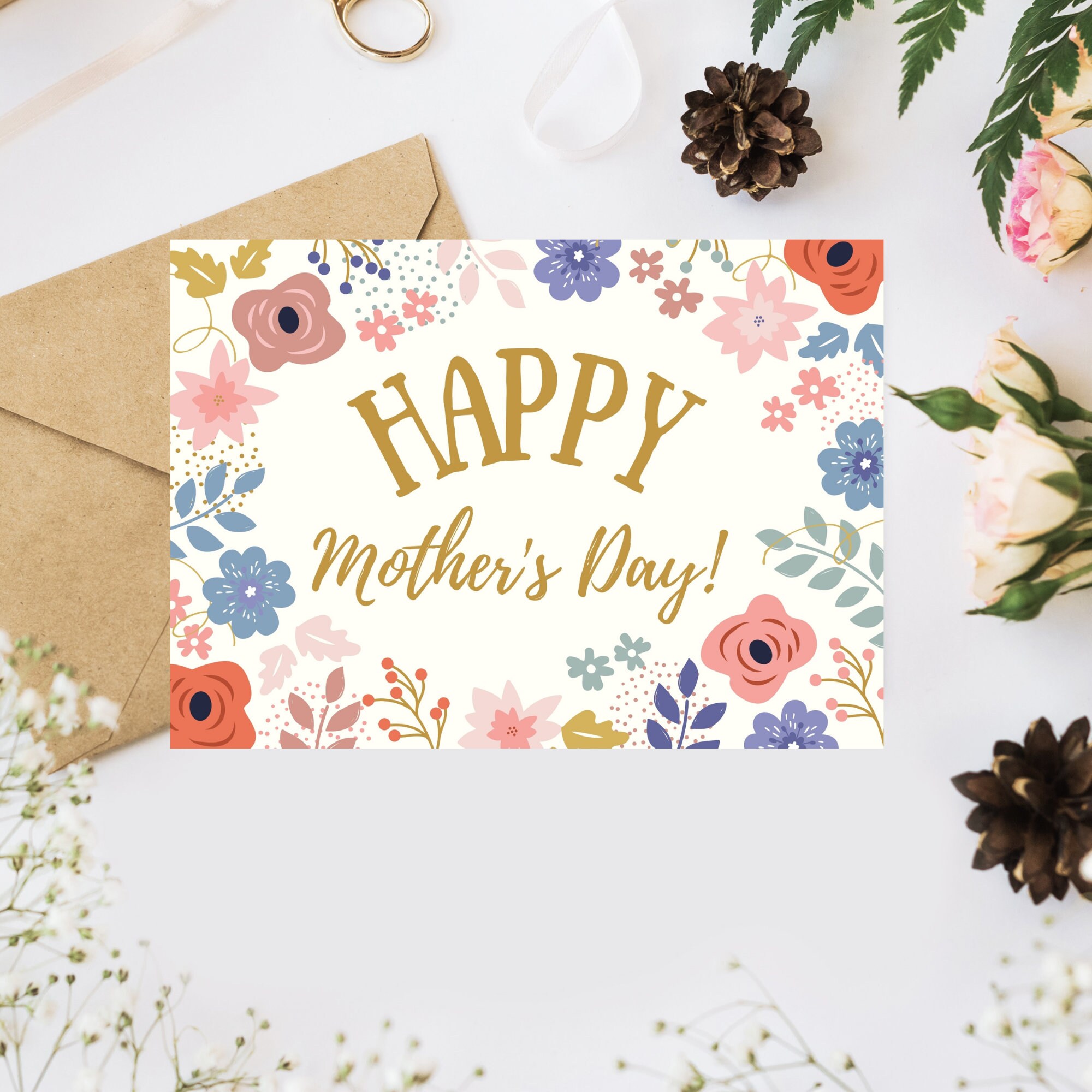 Digital Mother's Day Card, Printable Mother's Day Card, Digital ...