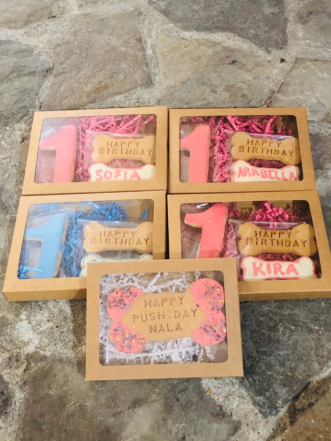 Large Personalized Bone Happy Birthday Happy Push Day - Etsy