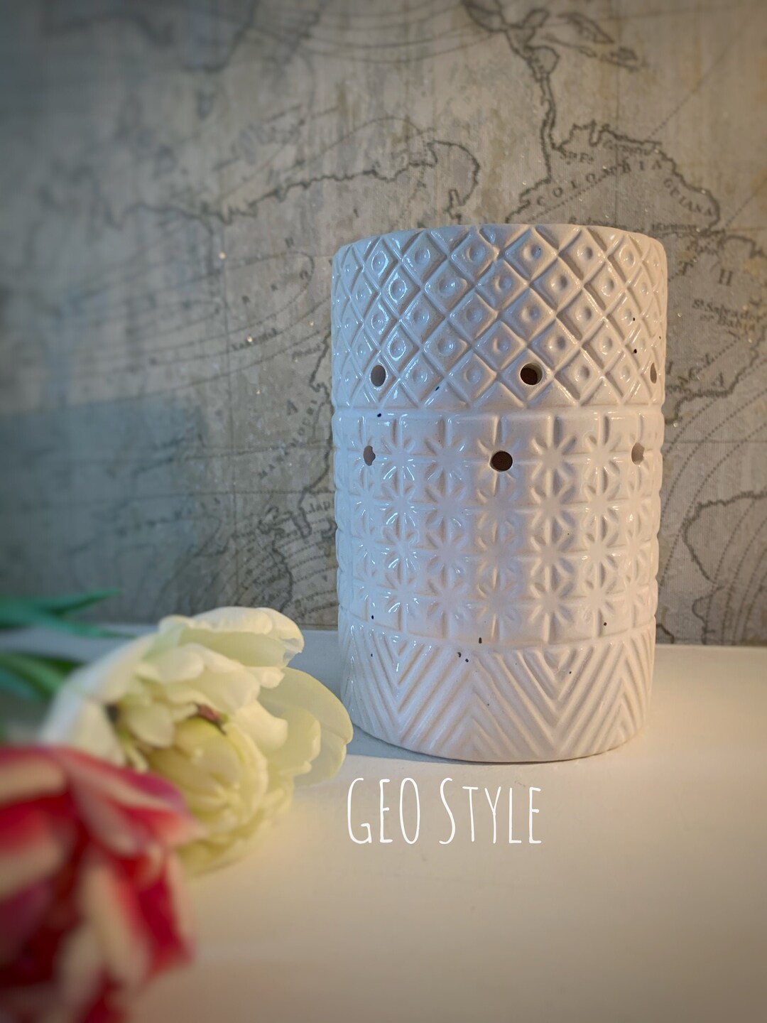 Geo & XO Pattern / Wax Melt Burner / Oil Burner - Etsy