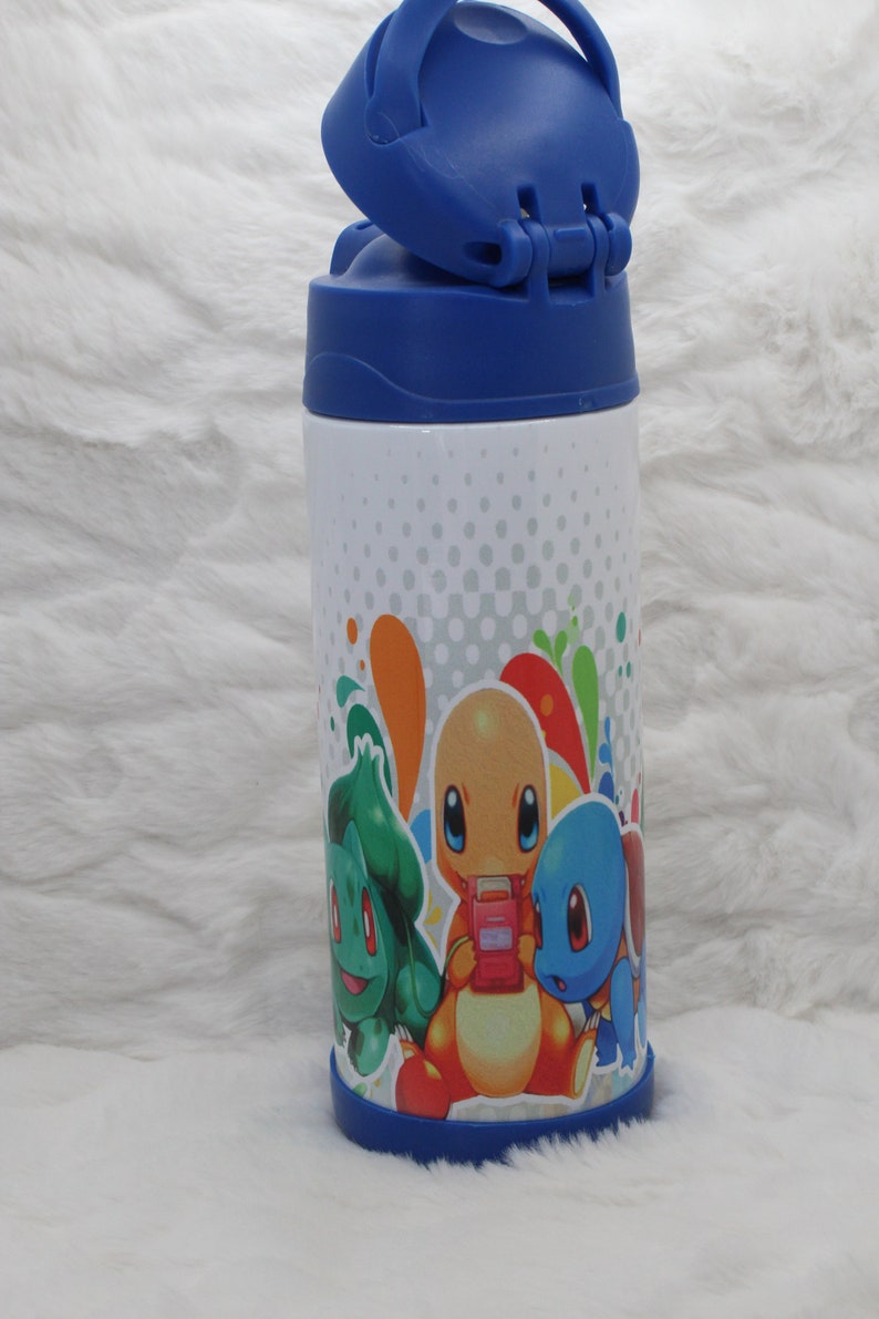 Kids Pokemon Cup Kids to Go Cup Flip Top Cup 12 Oz - Etsy