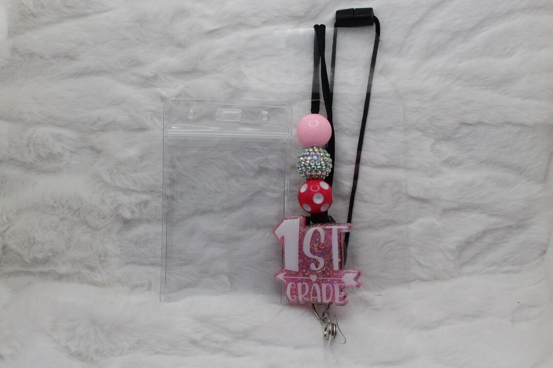 1st Grade Crew Beaded Lanyard Teacher Lanyard Grade Level Lanyard ...