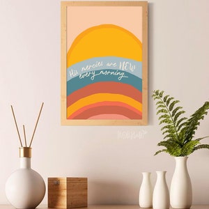 His Mercies Are New Every Morning Print [DIGITAL] | Christian Wall Art ...
