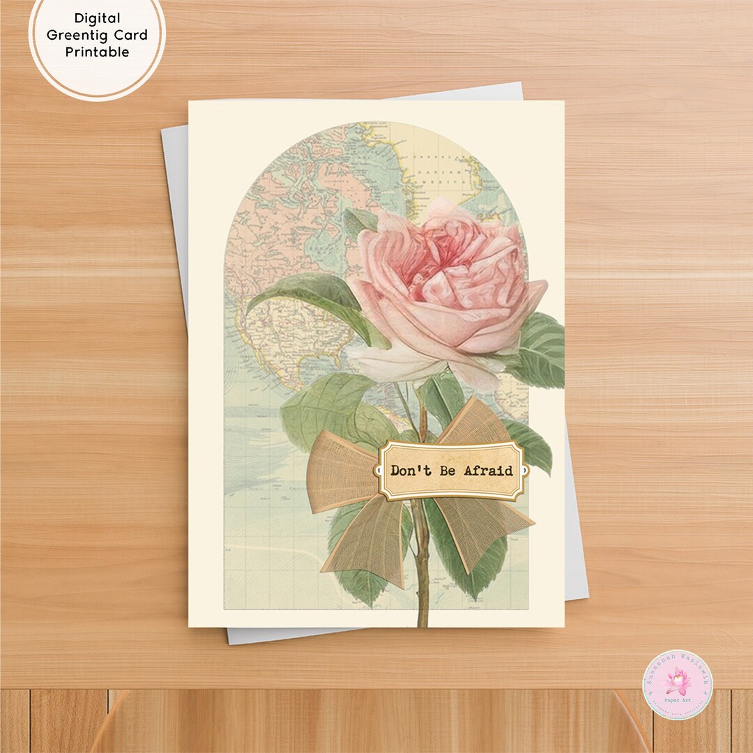 PRINTABLE Greeting Cards, Cards Artwork, Digital Encouragement Card ...