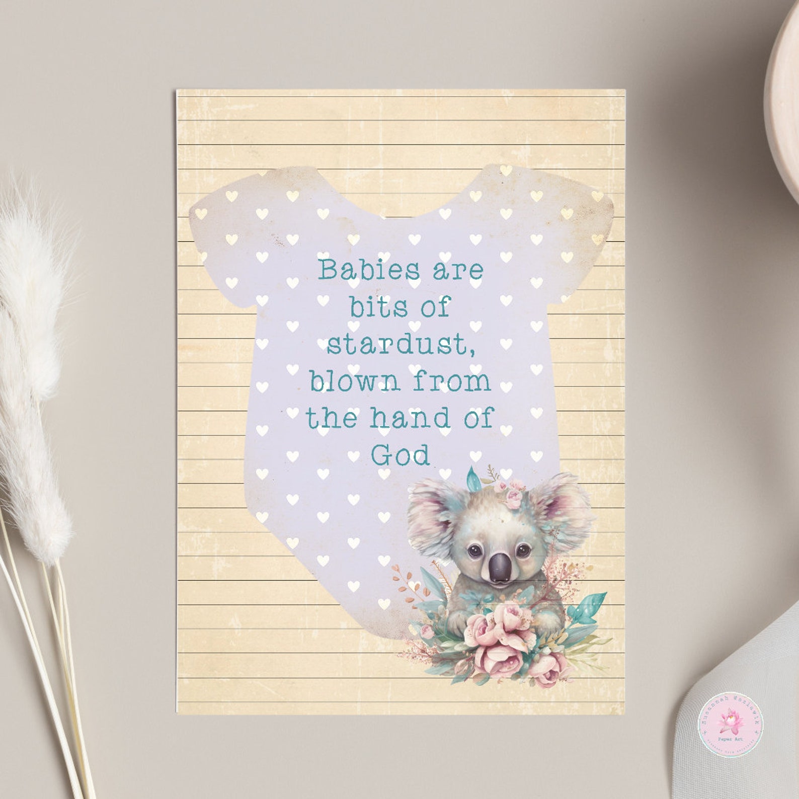 PRINTABLE Greeting Cards, Artwork Card, Digital Card, Onesie Baby Card ...