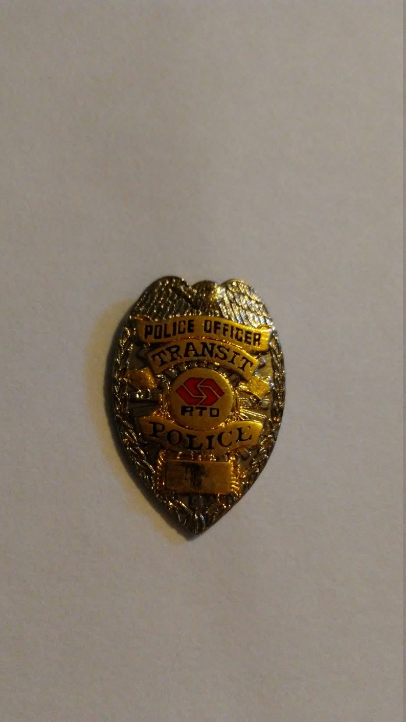 Vintage Metal Transit Police Mini-badge Pin Rtd Police - Etsy