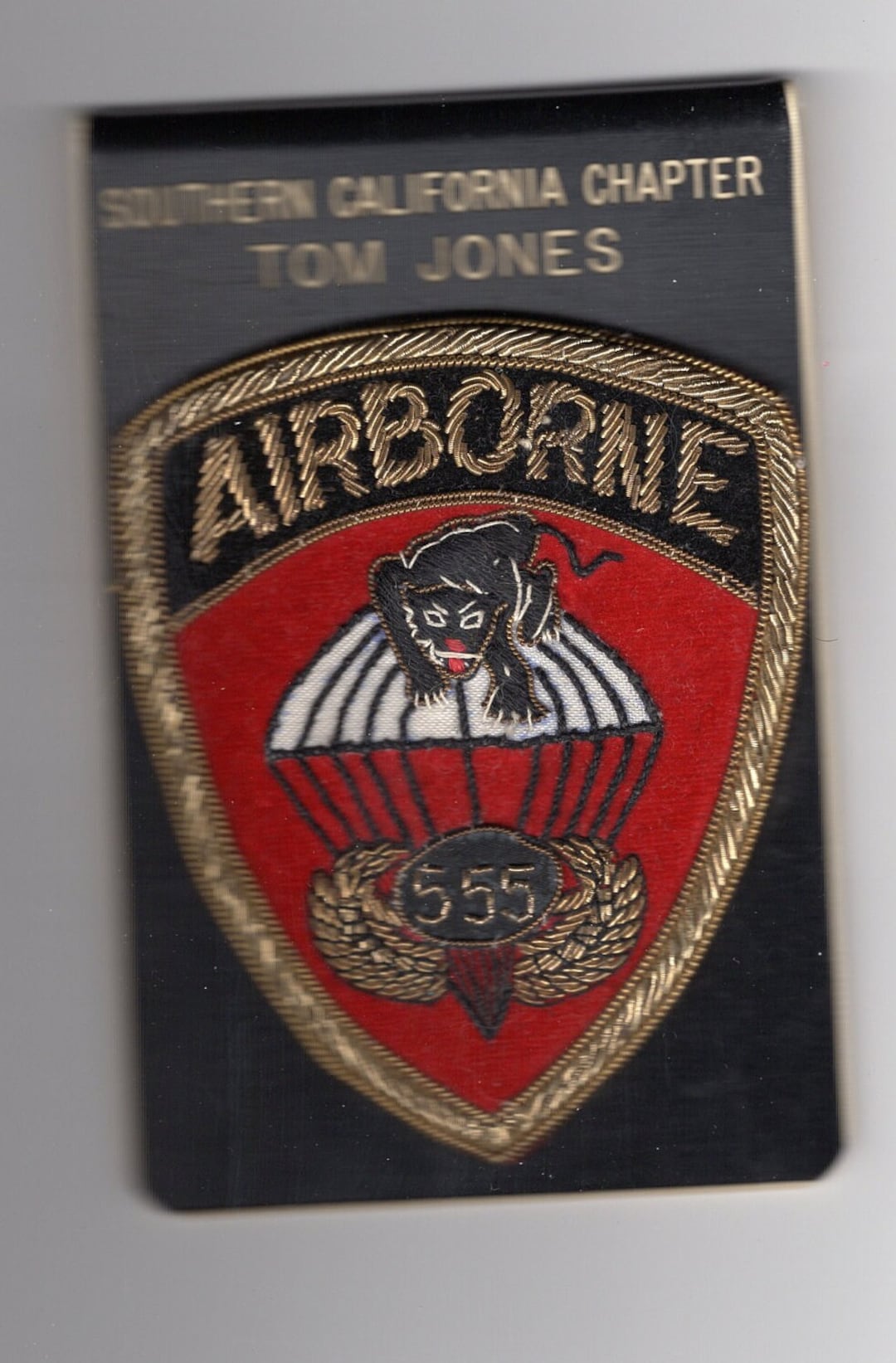 Vintage US Army 555th Parachute Infantry Battalion Bullion Patch the ...