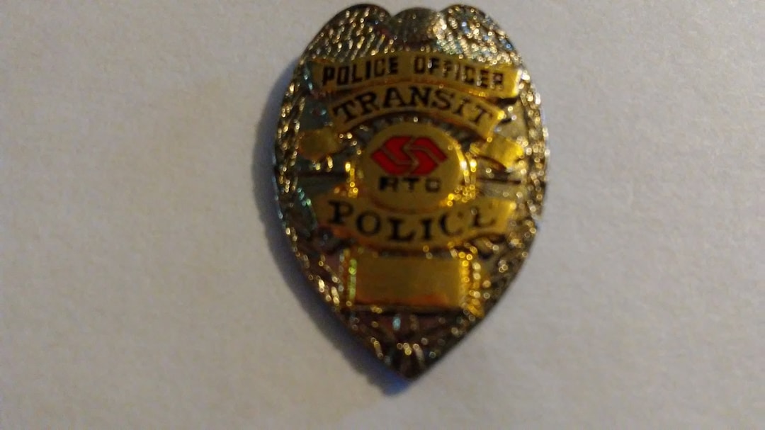 Vintage Metal Transit Police Mini-badge Pin Rtd Police - Etsy