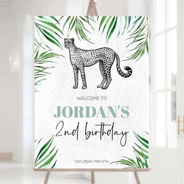 Cheetah Birthday Decorations - Etsy