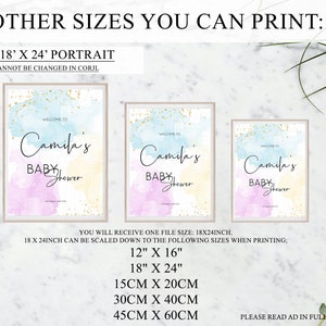 Pastel Welcome Sign Pastel Watercolor Welcome Board Splash - Etsy