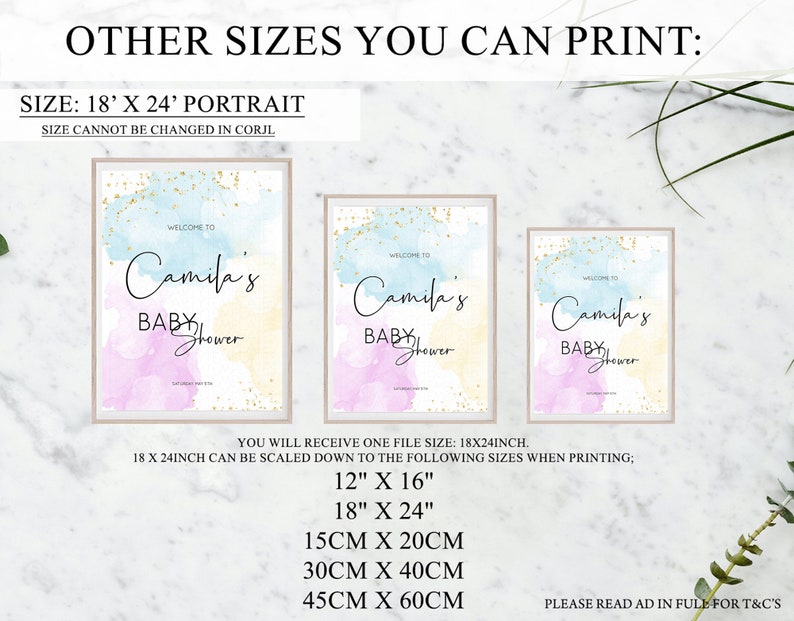 Pastel Welcome Sign Pastel Watercolor Welcome Board Splash - Etsy