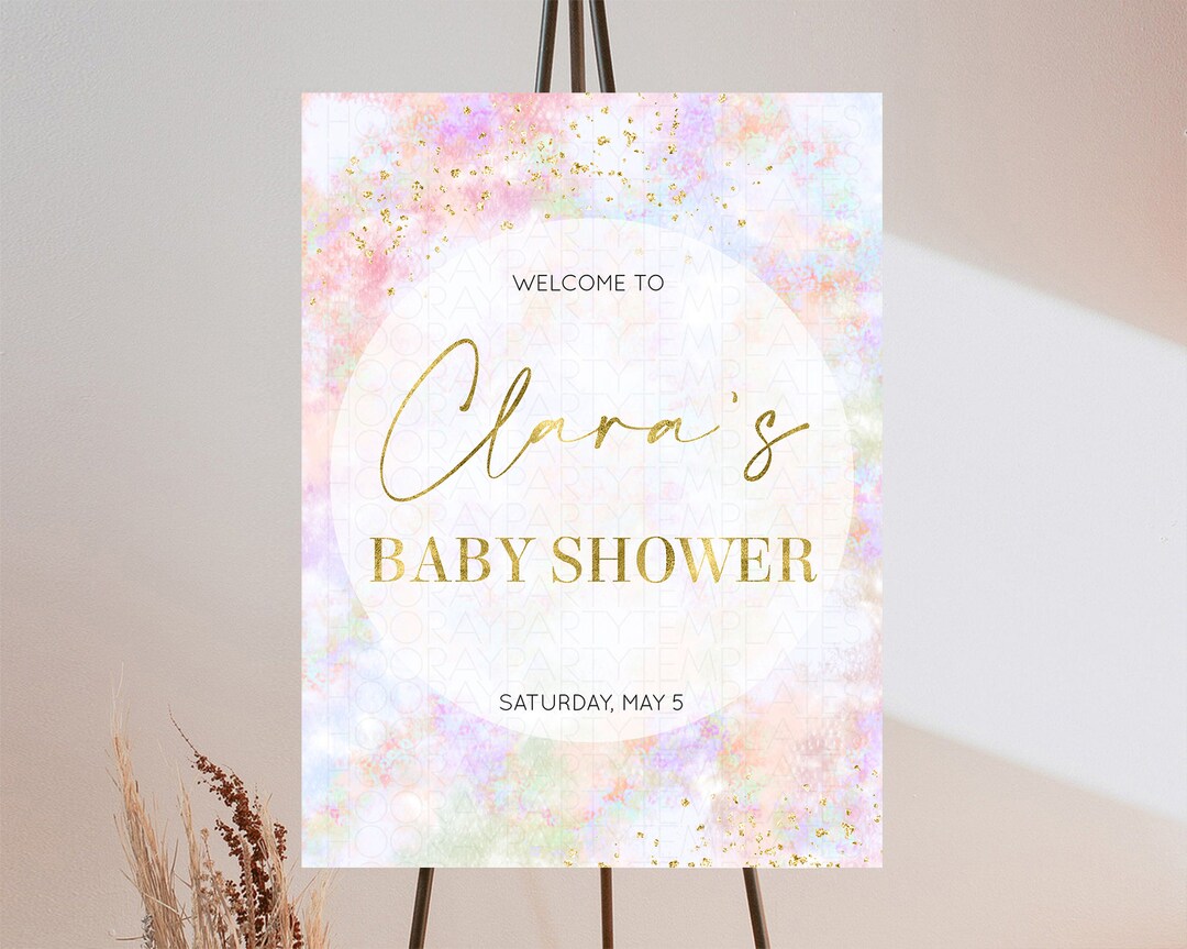 Pastel Welcome Sign Pastel Watercolor Welcome Board Splash - Etsy