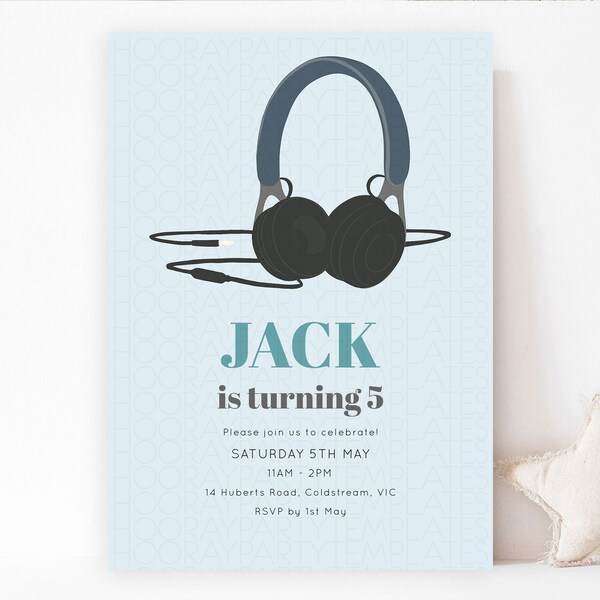 18th Dj Birthday Party Invitations - Etsy