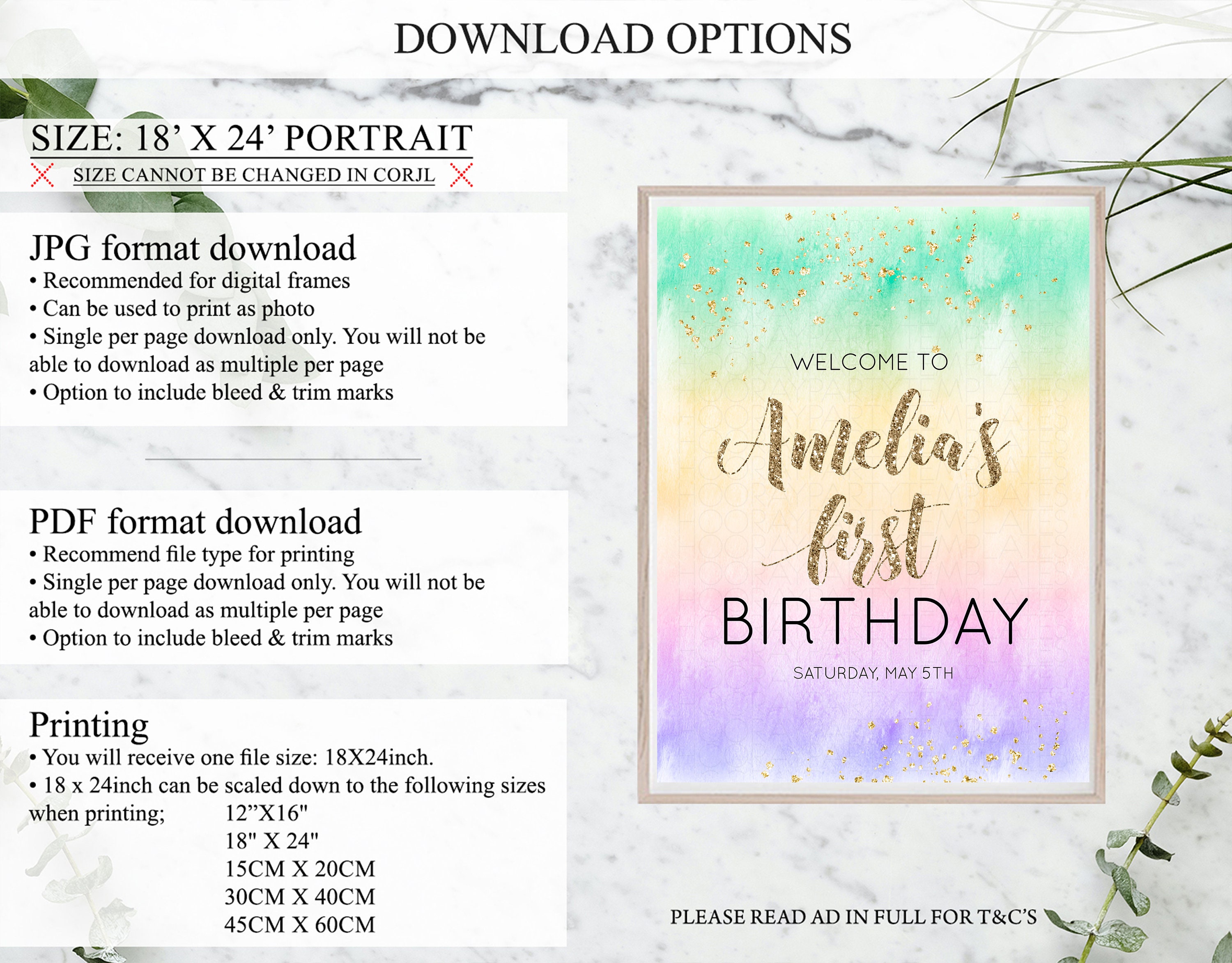 Pastel Welcome Sign Pastel Watercolor Welcome Board Splash Rainbow ...