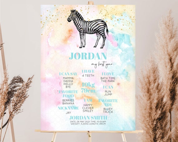Zebra Poster Board