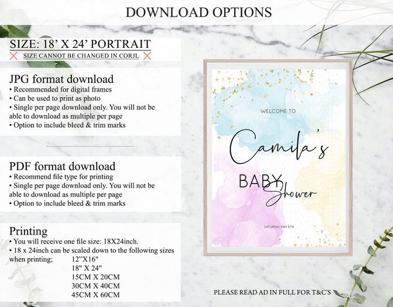 Pastel Welcome Sign Pastel Watercolor Welcome Board Splash - Etsy