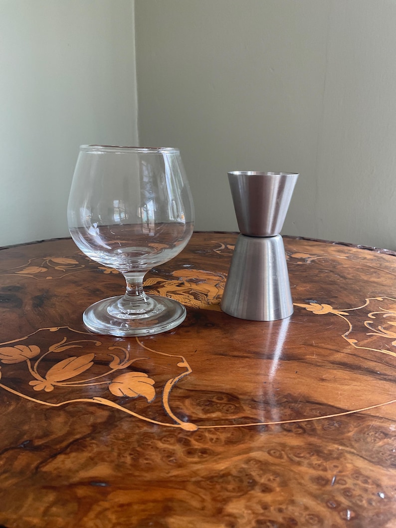 Brandy/whisky Tot Glasses Stemmed (set of 2) - 9.5cm Vintage Nips - Etsy