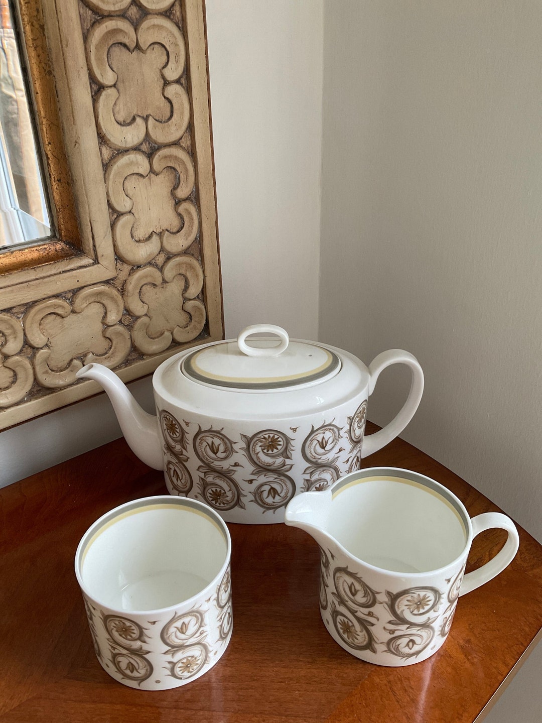 Susie Cooper Venetia, Rare Teapot Sugar and Creamer Venetia, Excellent ...