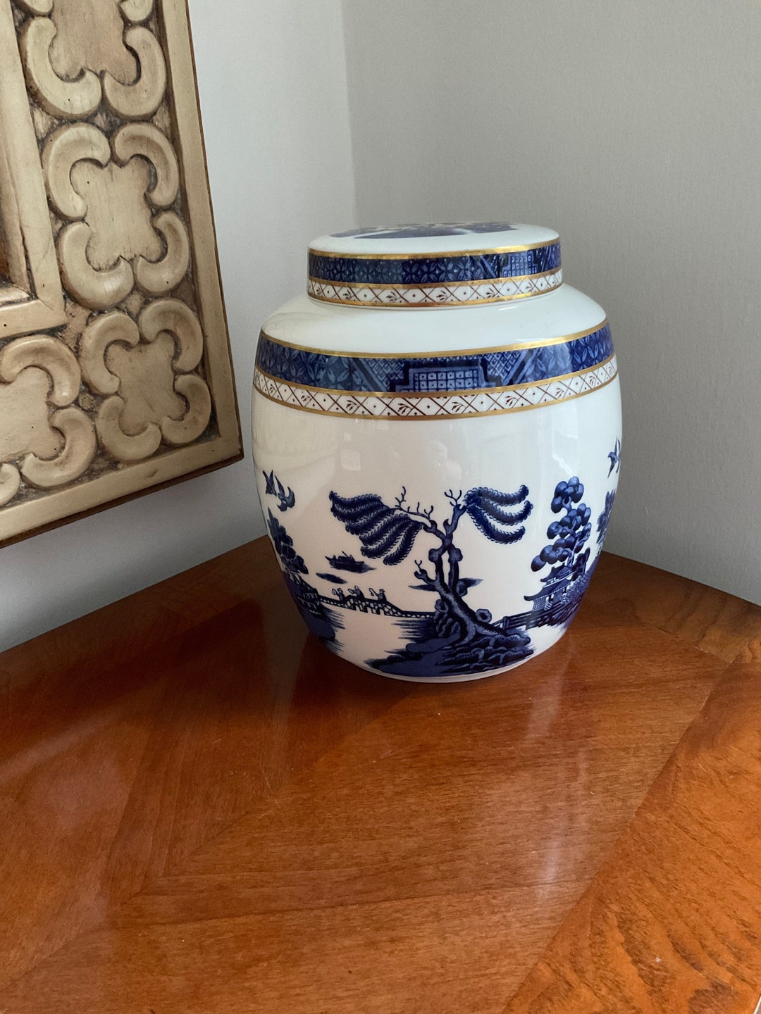 Royal Doulton Booths Real Old Willow Ginger Jar at Claire Ryder blog