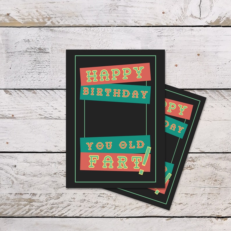 Printable Funny Gag Birthday Card for Him Happy Birthday You - Etsy