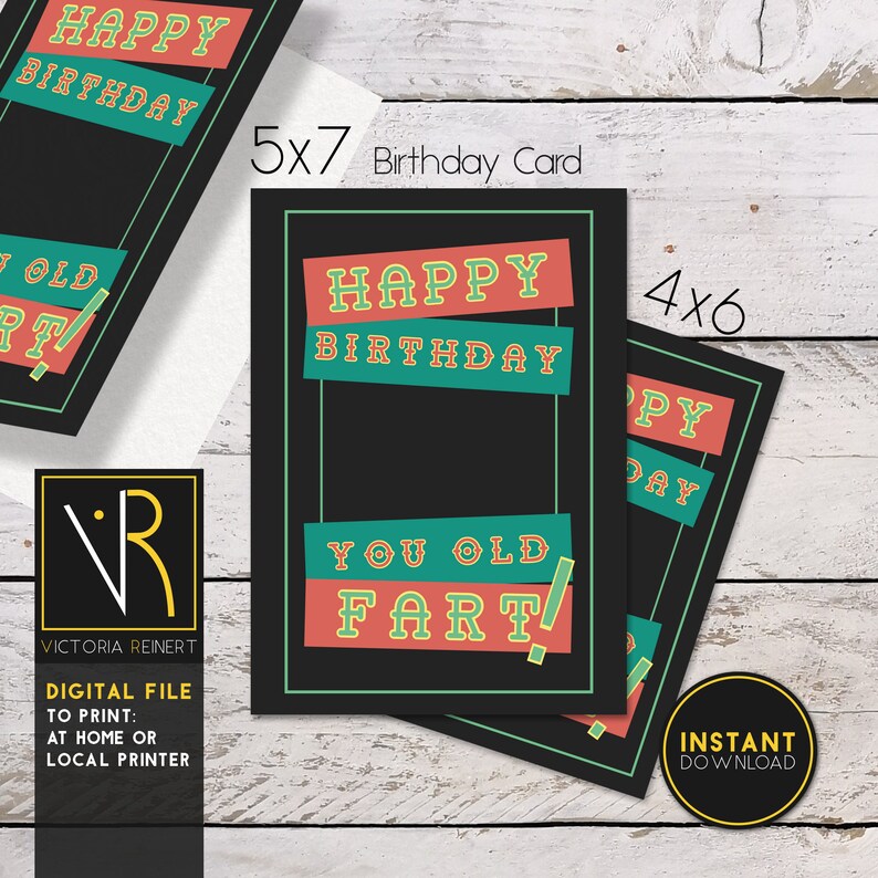 Printable Funny Gag Birthday Card for Him Happy Birthday You - Etsy