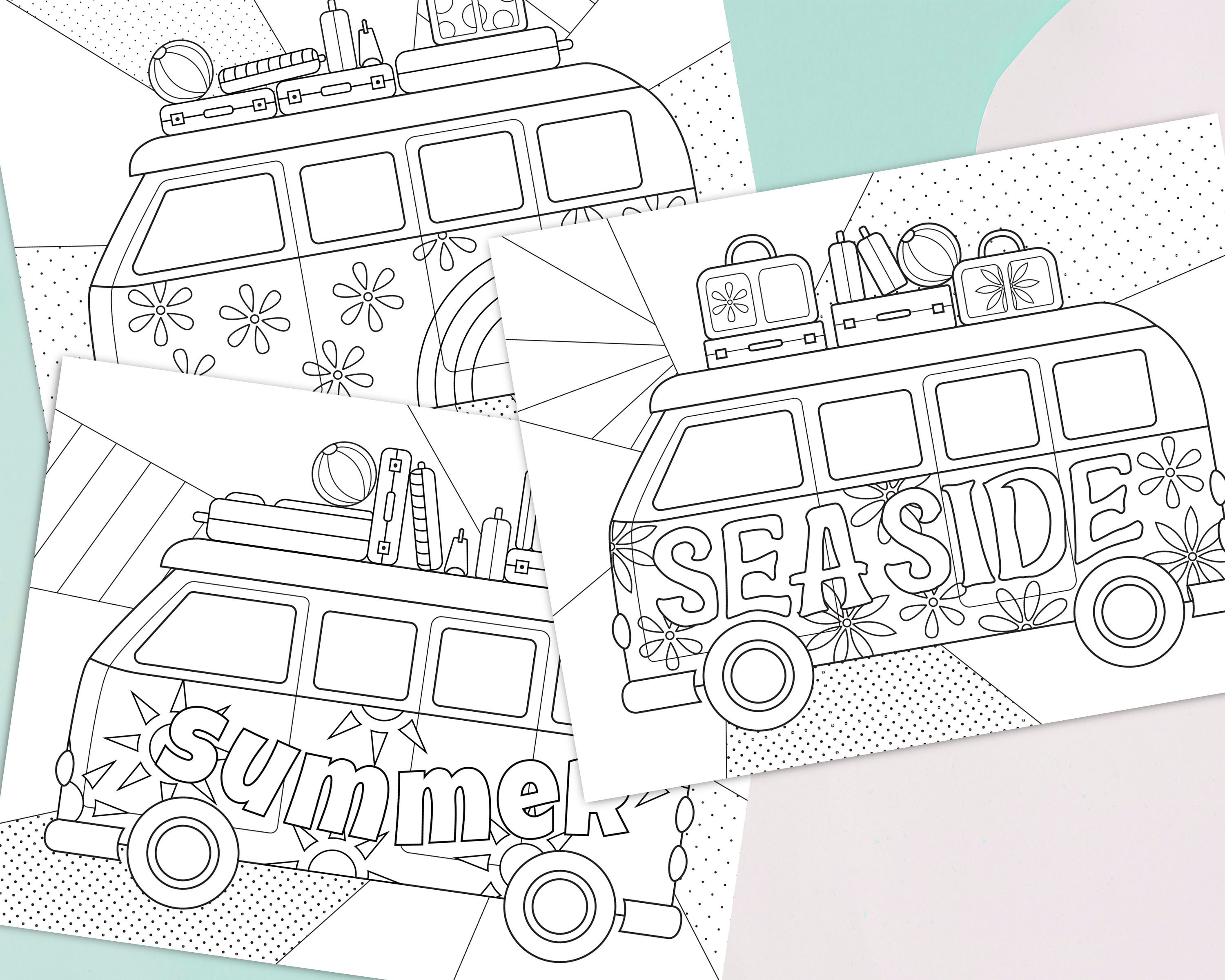 Van Coloring Page Free Printable Coloring Pages